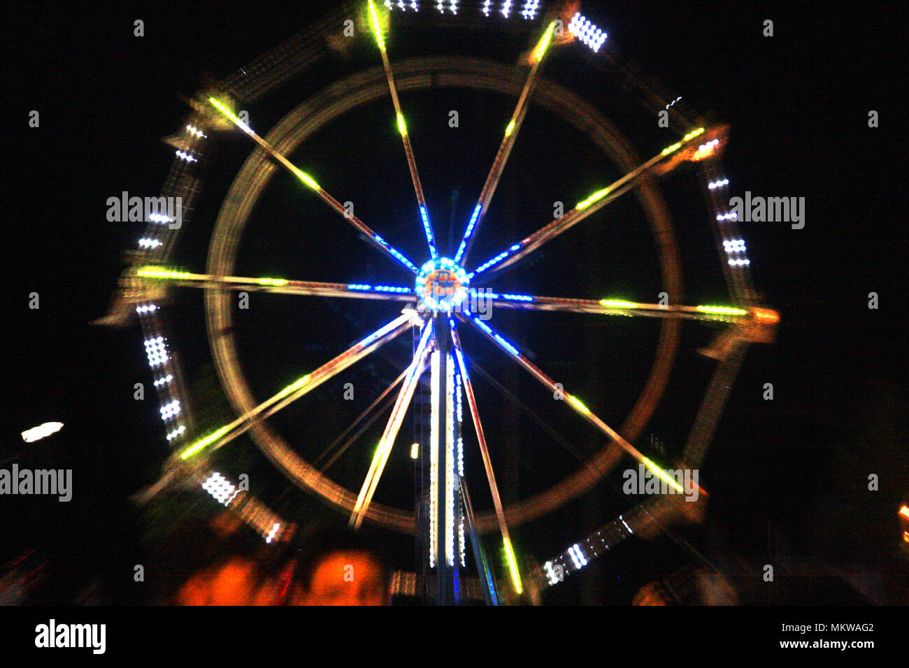 Fun fair spinning wheel hi-res stock photography and images - Alamy