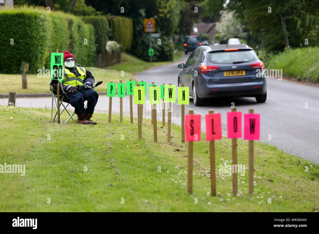 Boxgrove, a village in West Sussex have set-up displays with mannequins ...