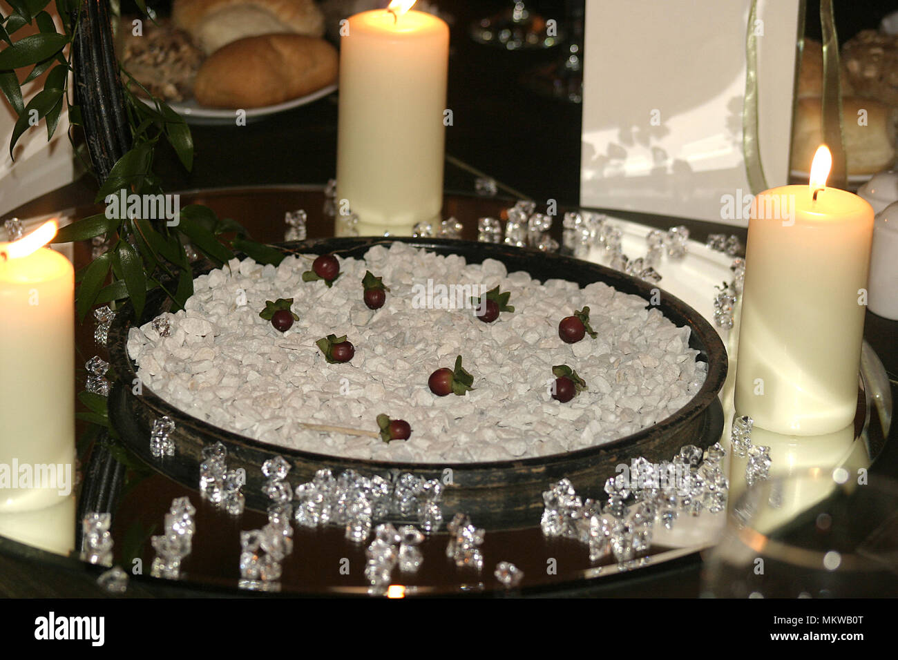 Candle display during event Stock Photo - Alamy