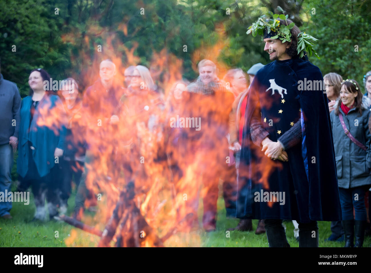 Beltane celebrations on May Day in Glastonbury to celebrate the coming ...