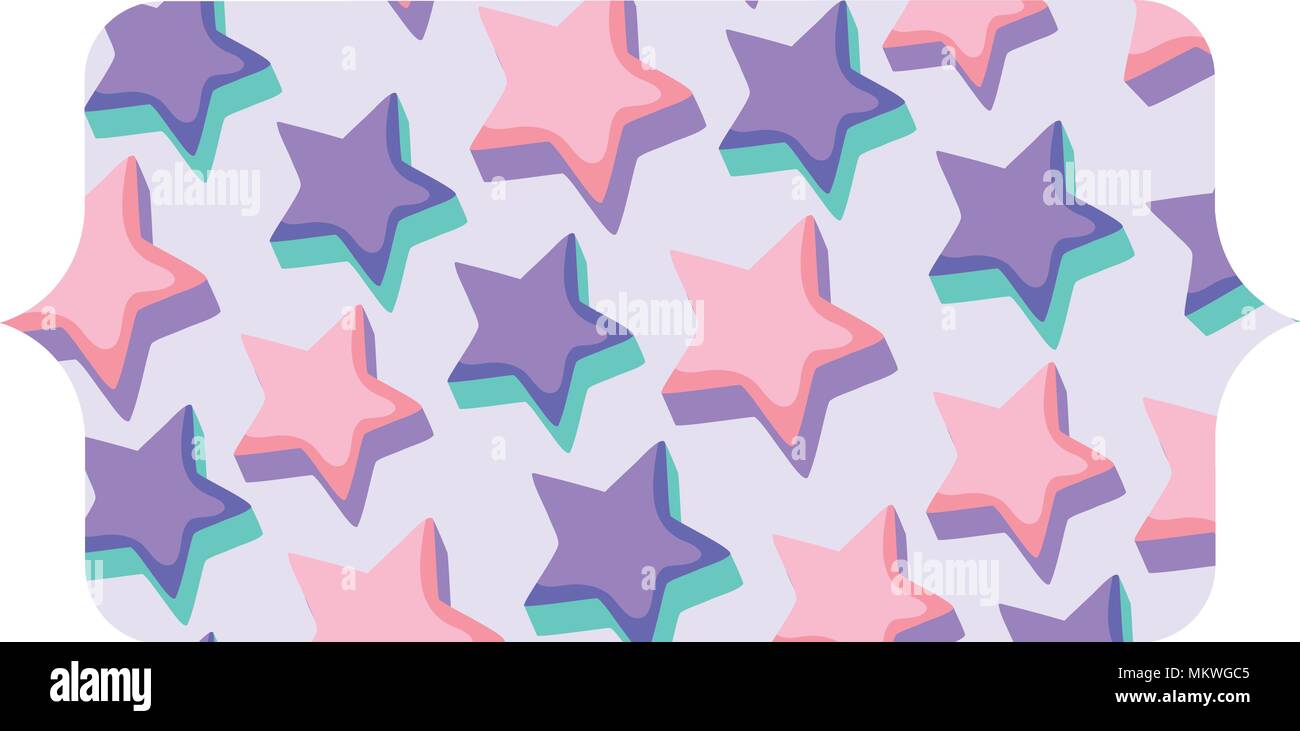 banner with stars pattern over white background, colorful design ...