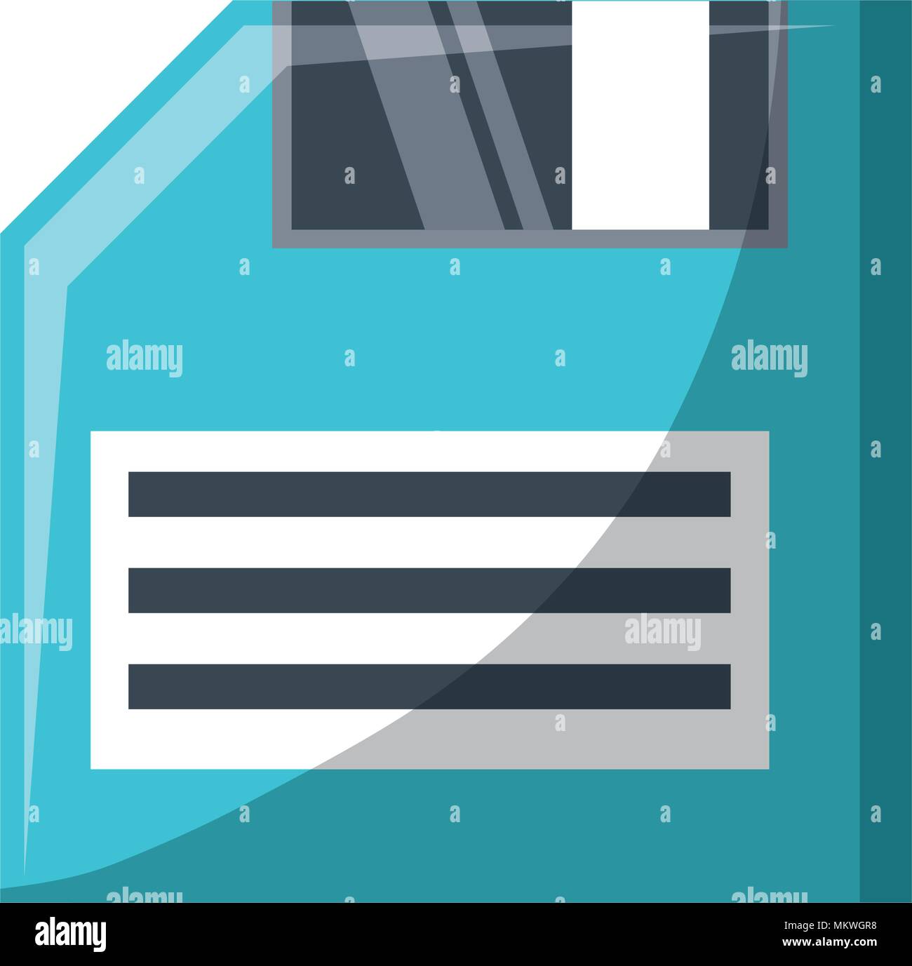 diskette icon over white background, vector illustration Stock Vector ...