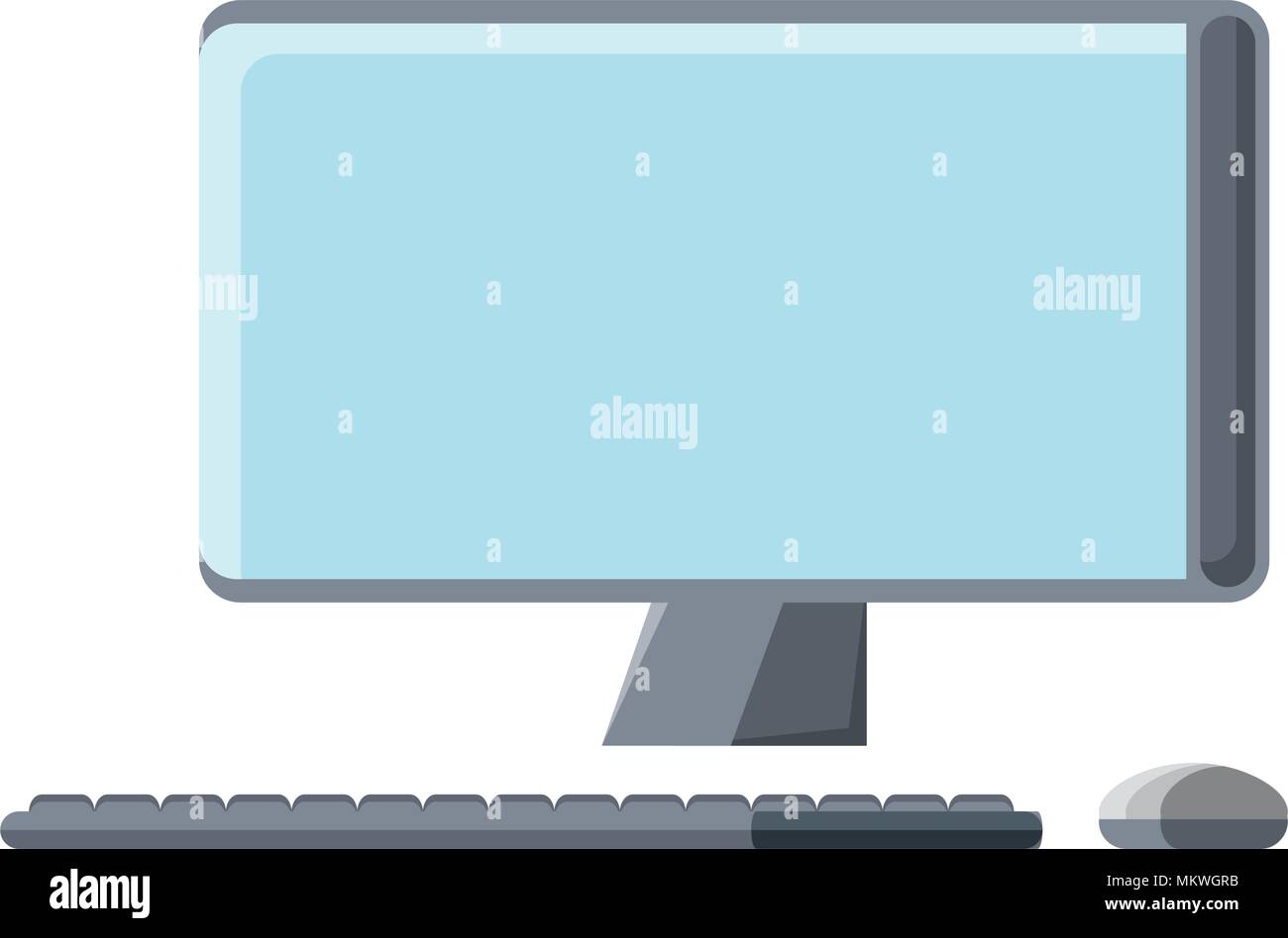 computer icon over white background, vector illustration Stock Vector ...