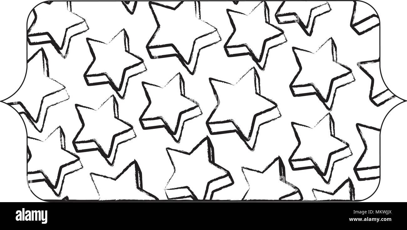 banner with stars pattern over white background, vector illustration ...