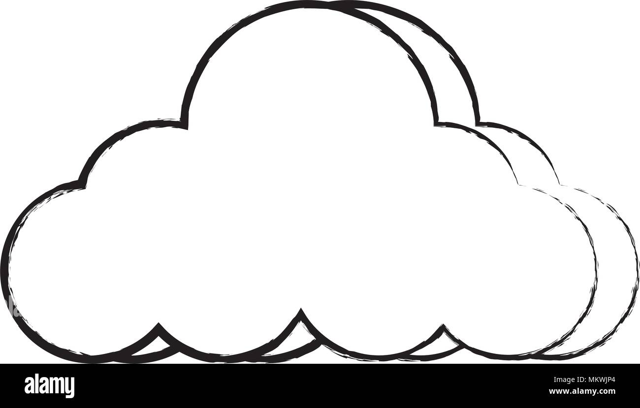 cloud icon over white background, vector illustration Stock Vector ...