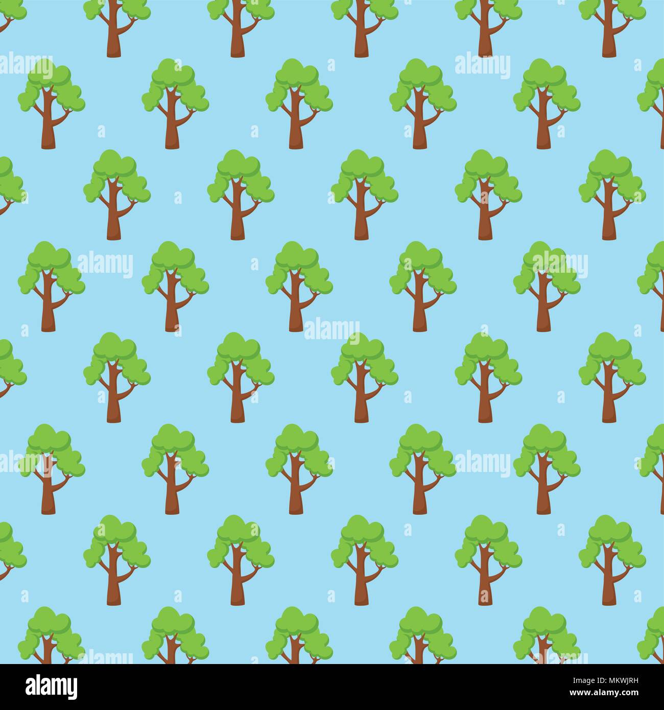 colorful background of trees design, vector illustration Stock Vector ...