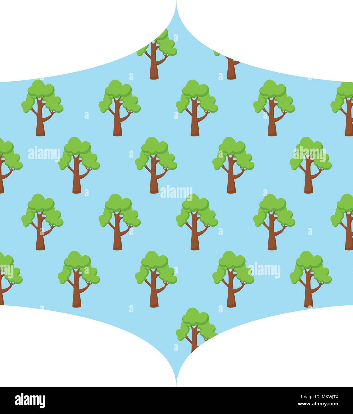 arabic frame with trees design over white background, colorful design ...