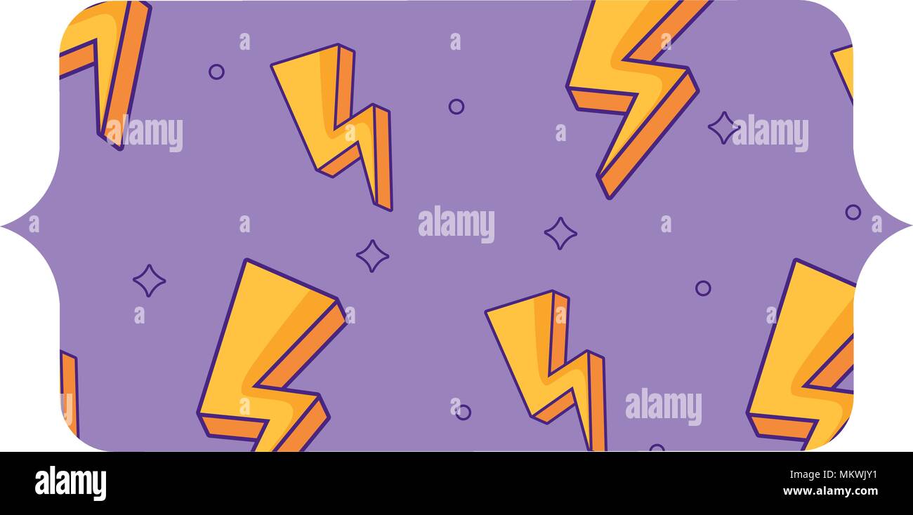 banner with lightning pattern over white background, colorful design ...