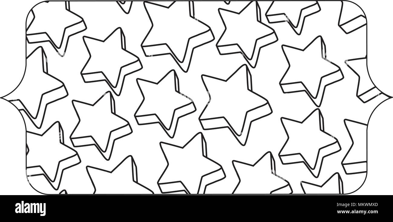 banner with stars pattern over white background, vector illustration ...