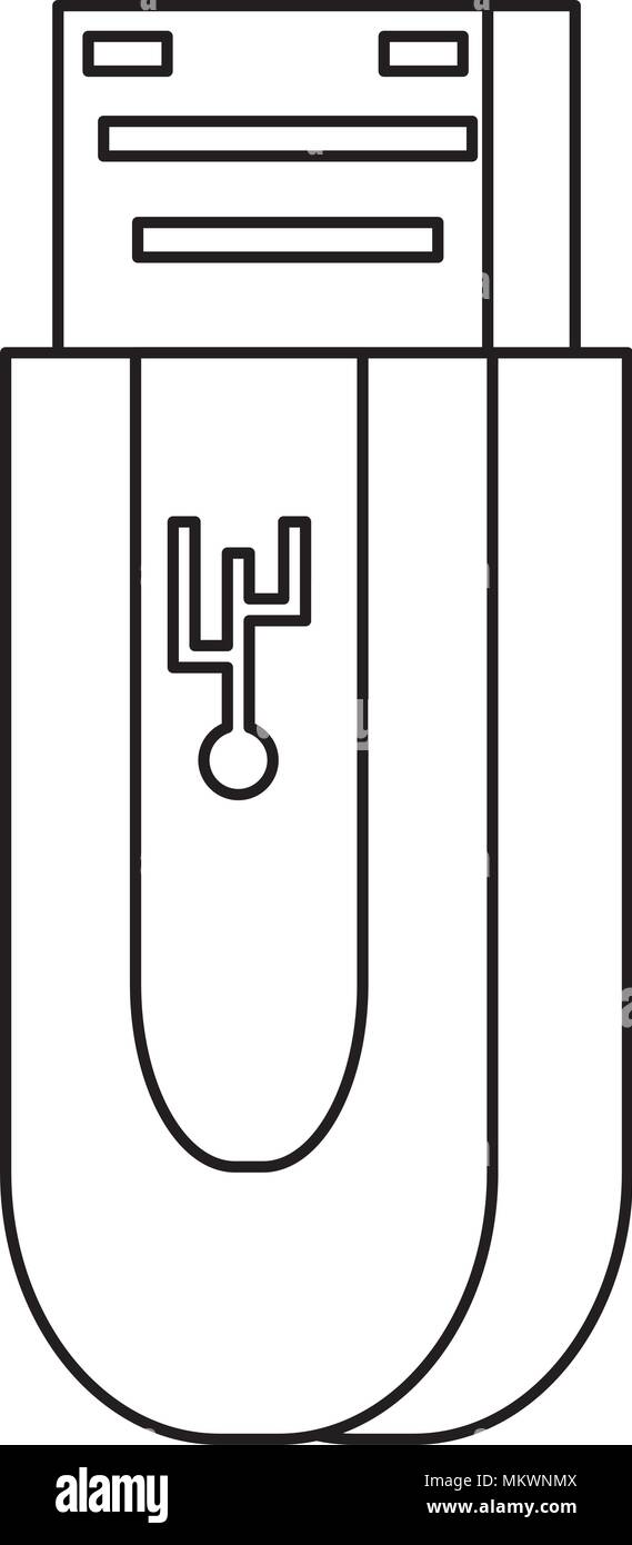 usb icon over white background, vector illustration Stock Vector Image ...