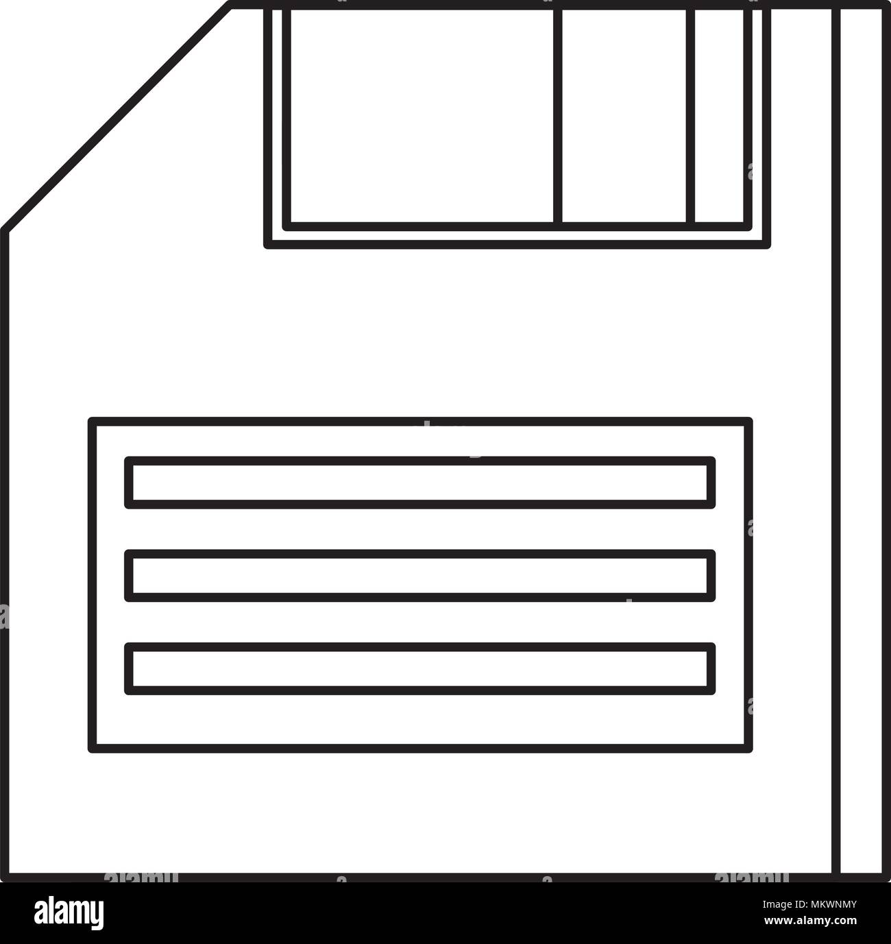 diskette icon over white background, vector illustration Stock Vector ...