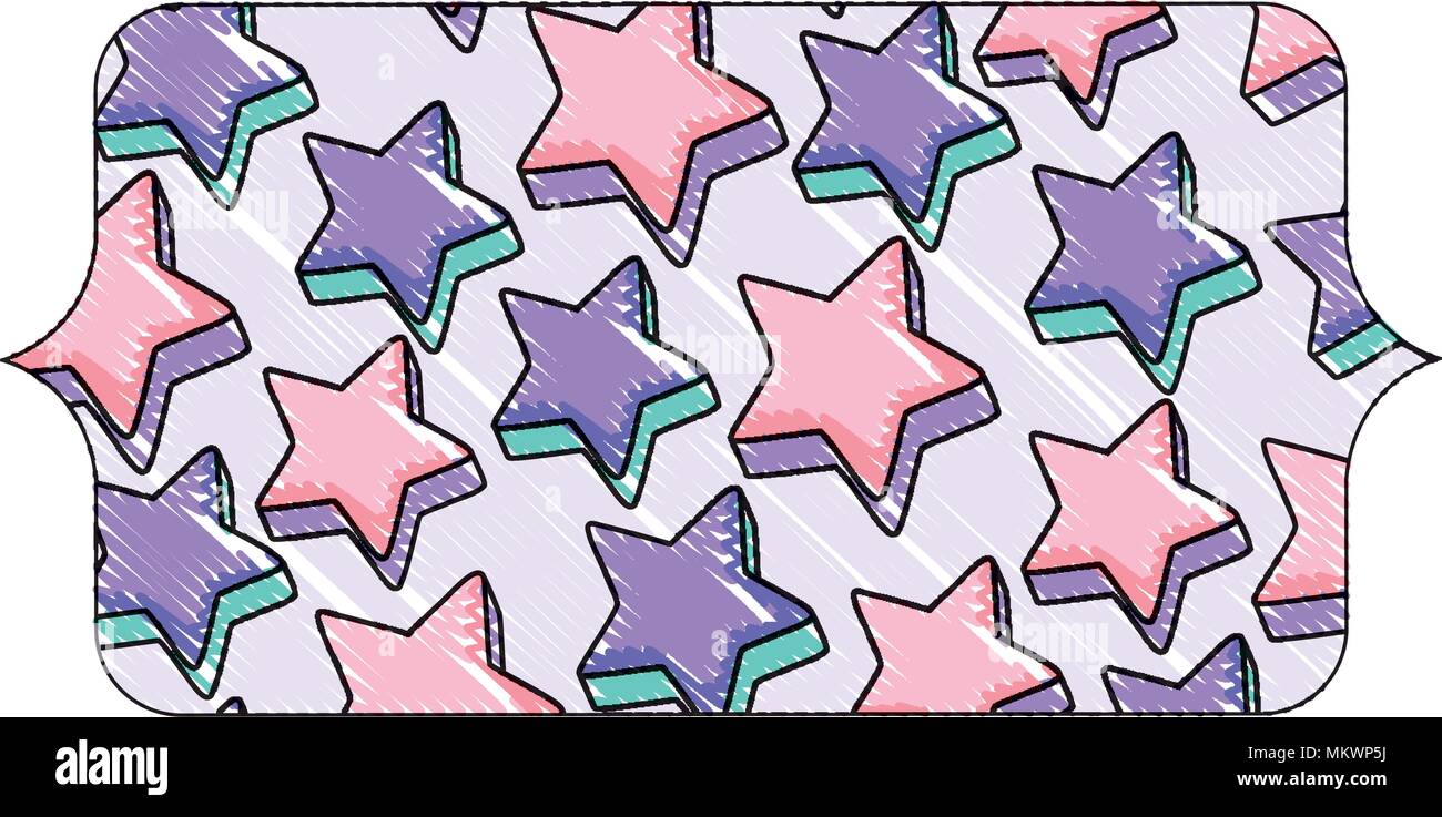 banner with stars pattern over white background, colorful design ...