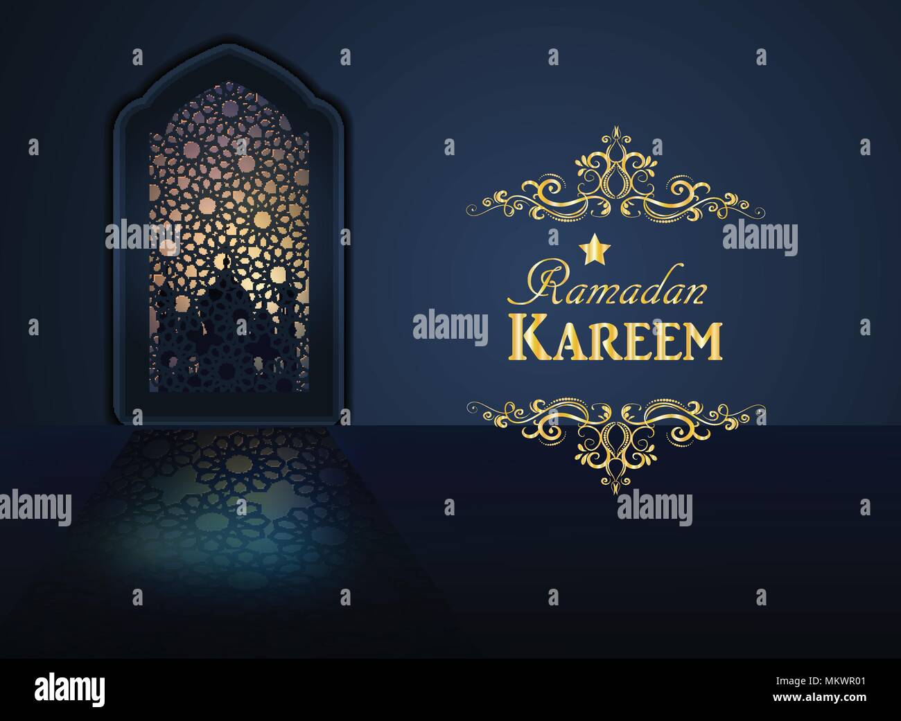 Ramadan Background mosque window Stock Vector Image & Art - Alamy