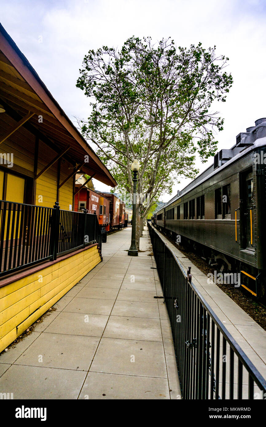 The Fillmore and Western Railroad museum in Fillmore California Stock ...