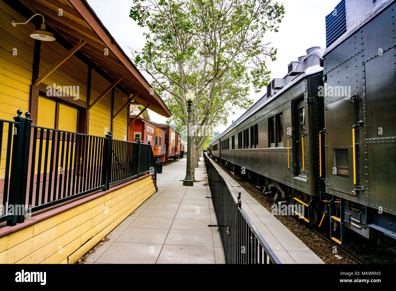 The Fillmore and Western Railroad museum in Fillmore California Stock Photo - Alamy