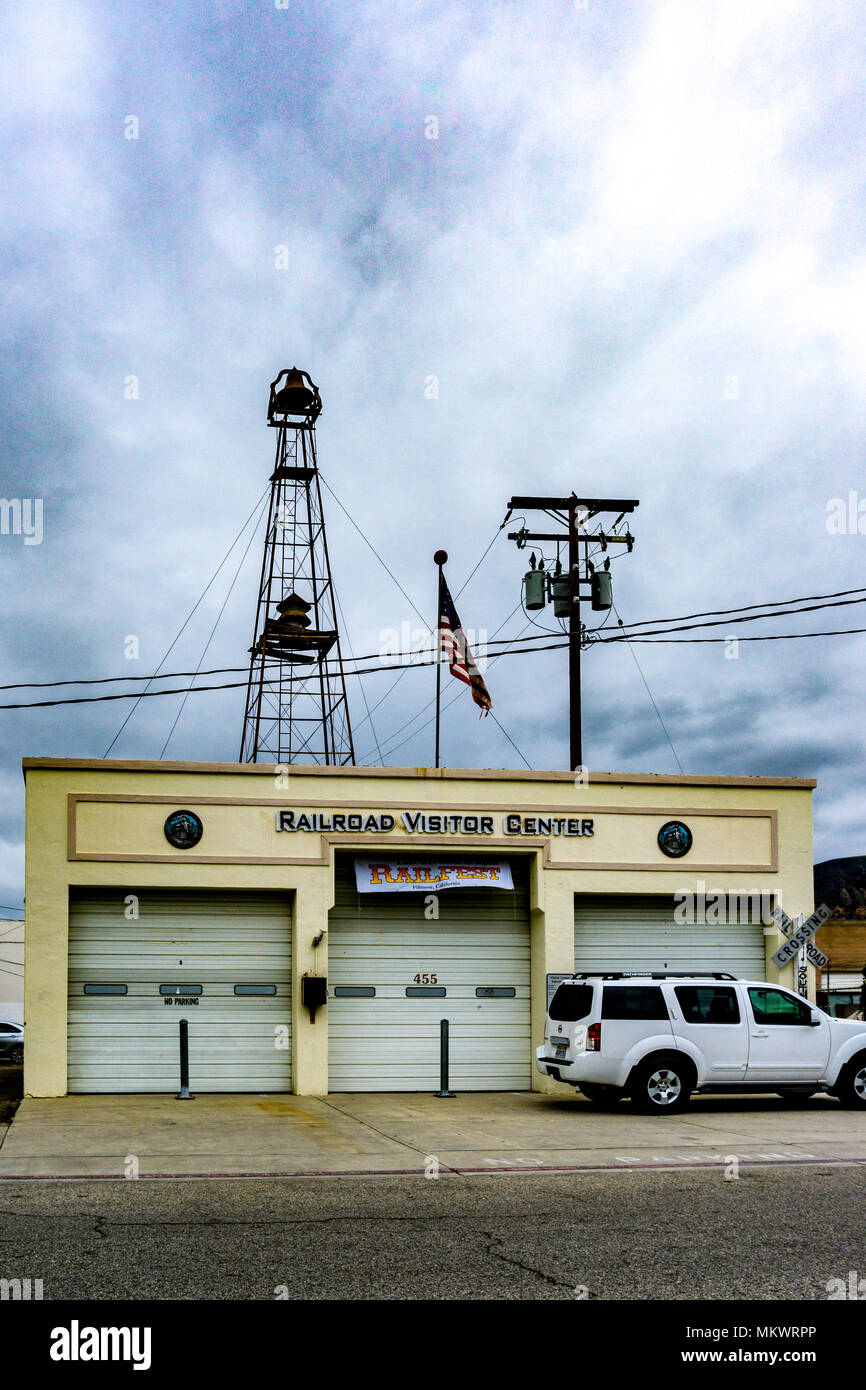 The Fillmore and Western Railroad museum in Fillmore California Stock ...