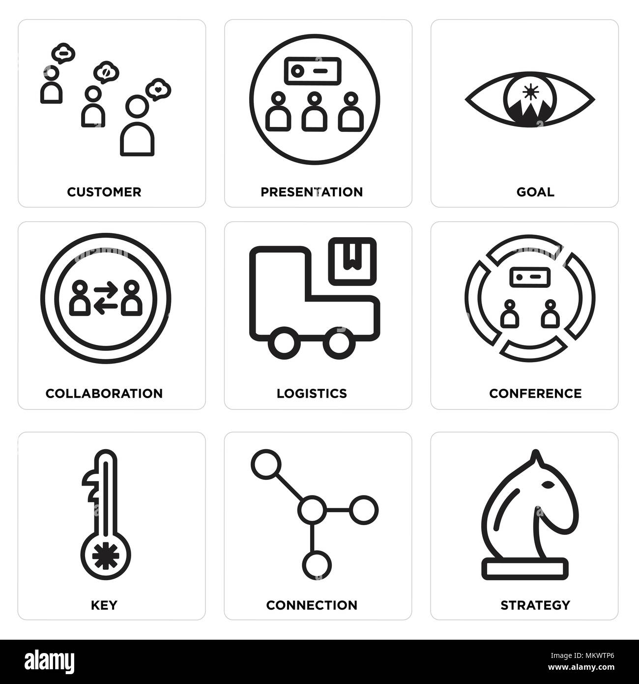 Logistic team collaboration Stock Vector Images - Alamy