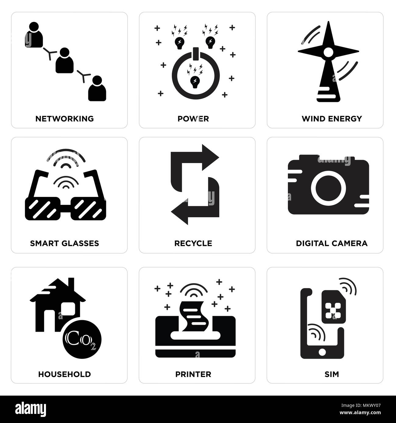 Power sim Stock Vector Images - Alamy