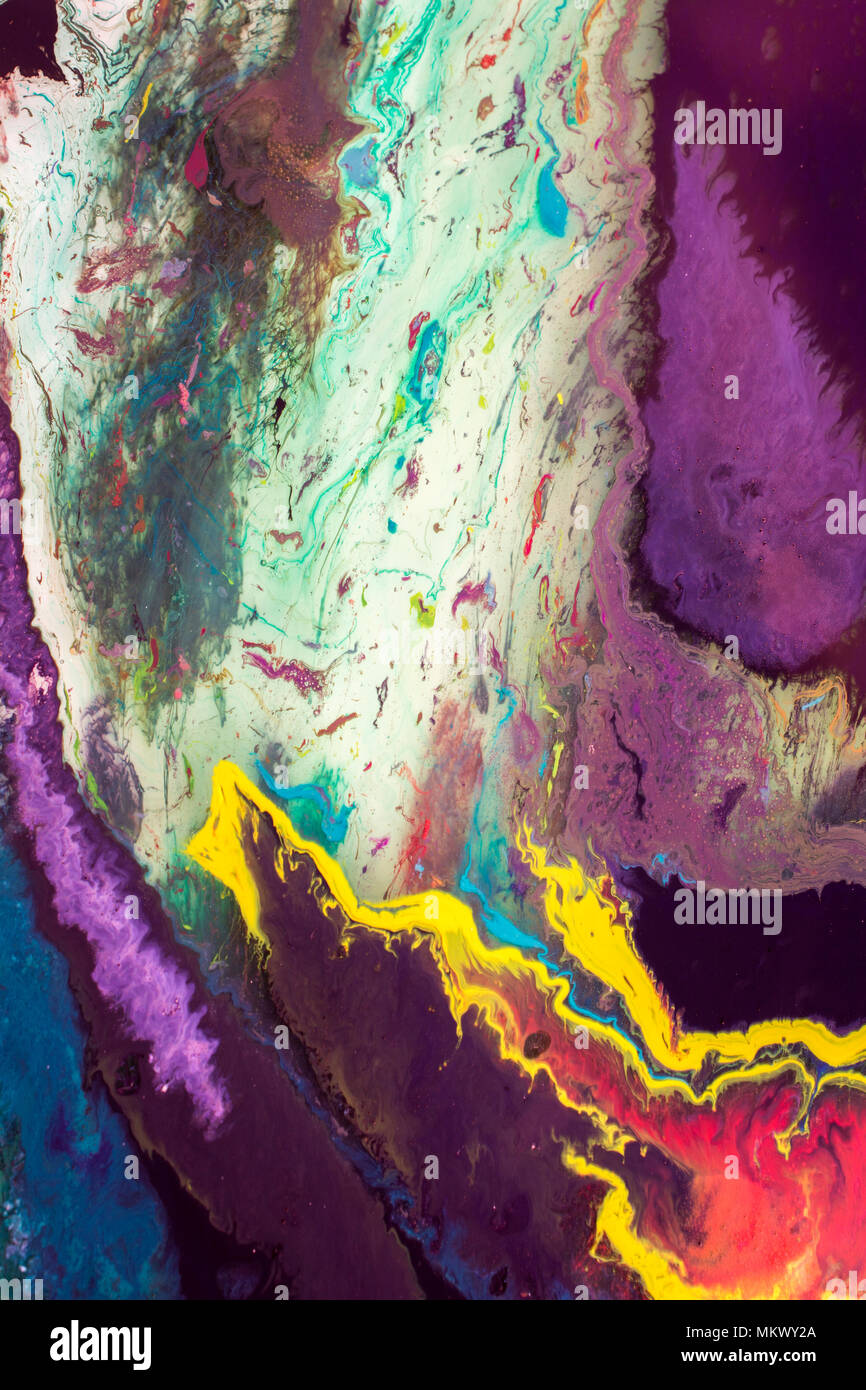 Traditional Ottoman Turkish marbling art patterns as abstract colorful ...