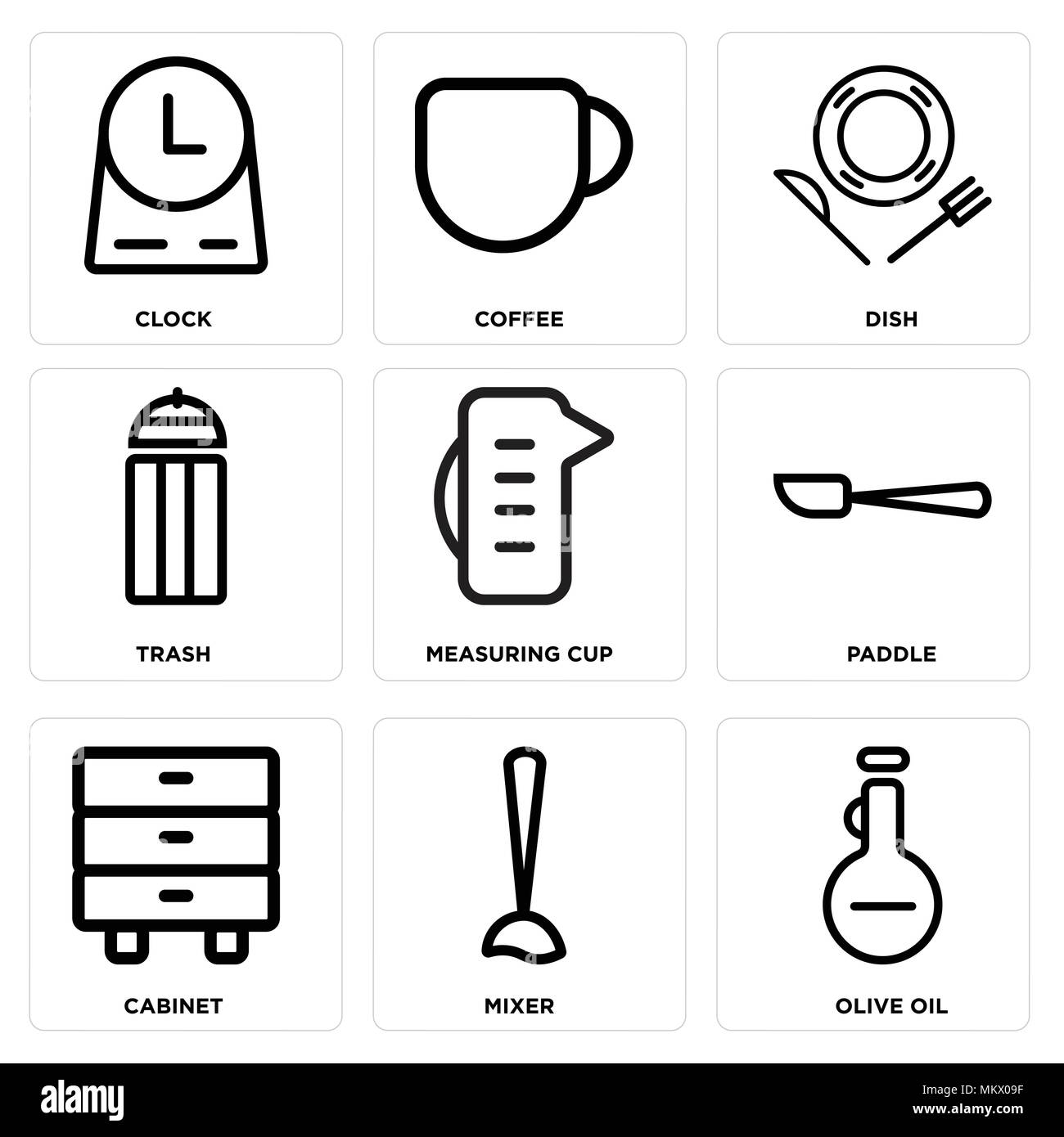 Waste bin cabinet Cut Out Stock Images & Pictures - Alamy