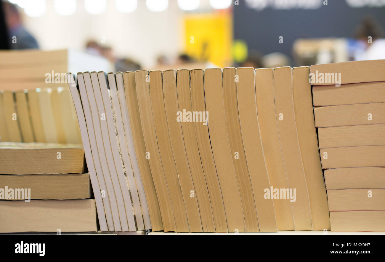 Stack of books stored as Education and business concept Stock Photo - Alamy