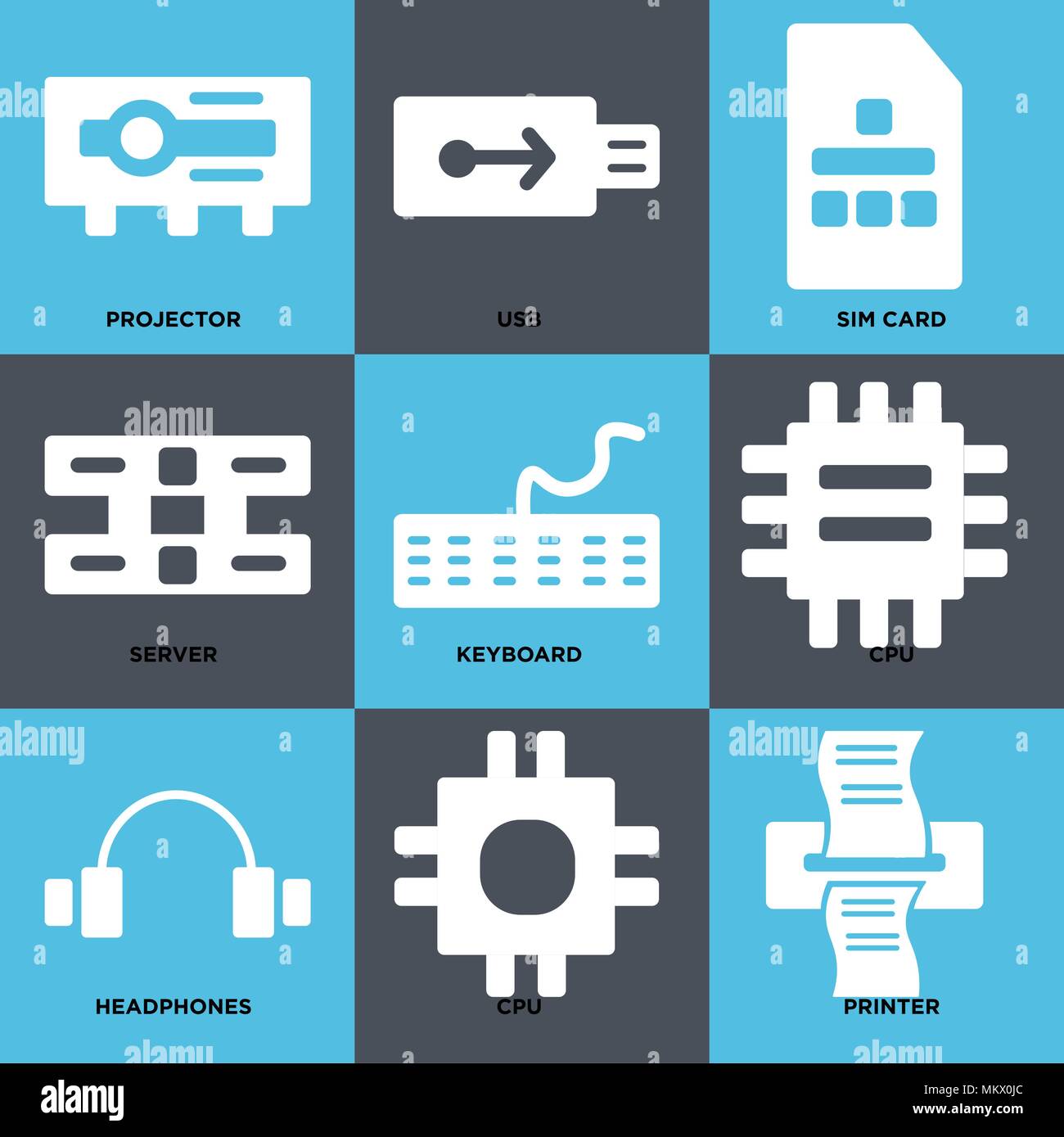 Cpu sim Stock Vector Images - Alamy