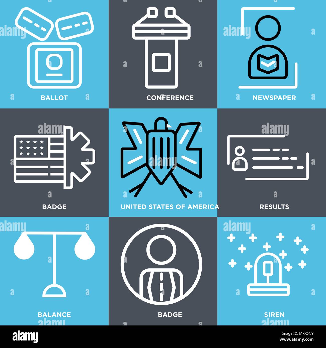 Set Of 9 simple editable icons such as Siren, Badge, Balance, Results ... Set Of 9 simple editable icons such as Siren, Badge, Balance, Results ...