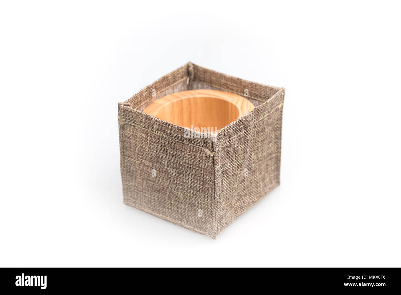 natural pot for plant, isolated on white Stock Photo - Alamy