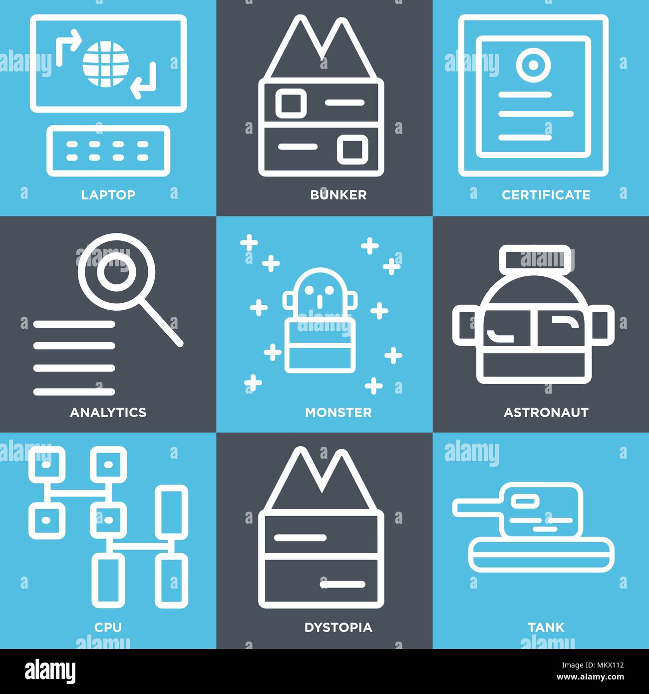 Dystopia symbol Stock Vector Images - Alamy