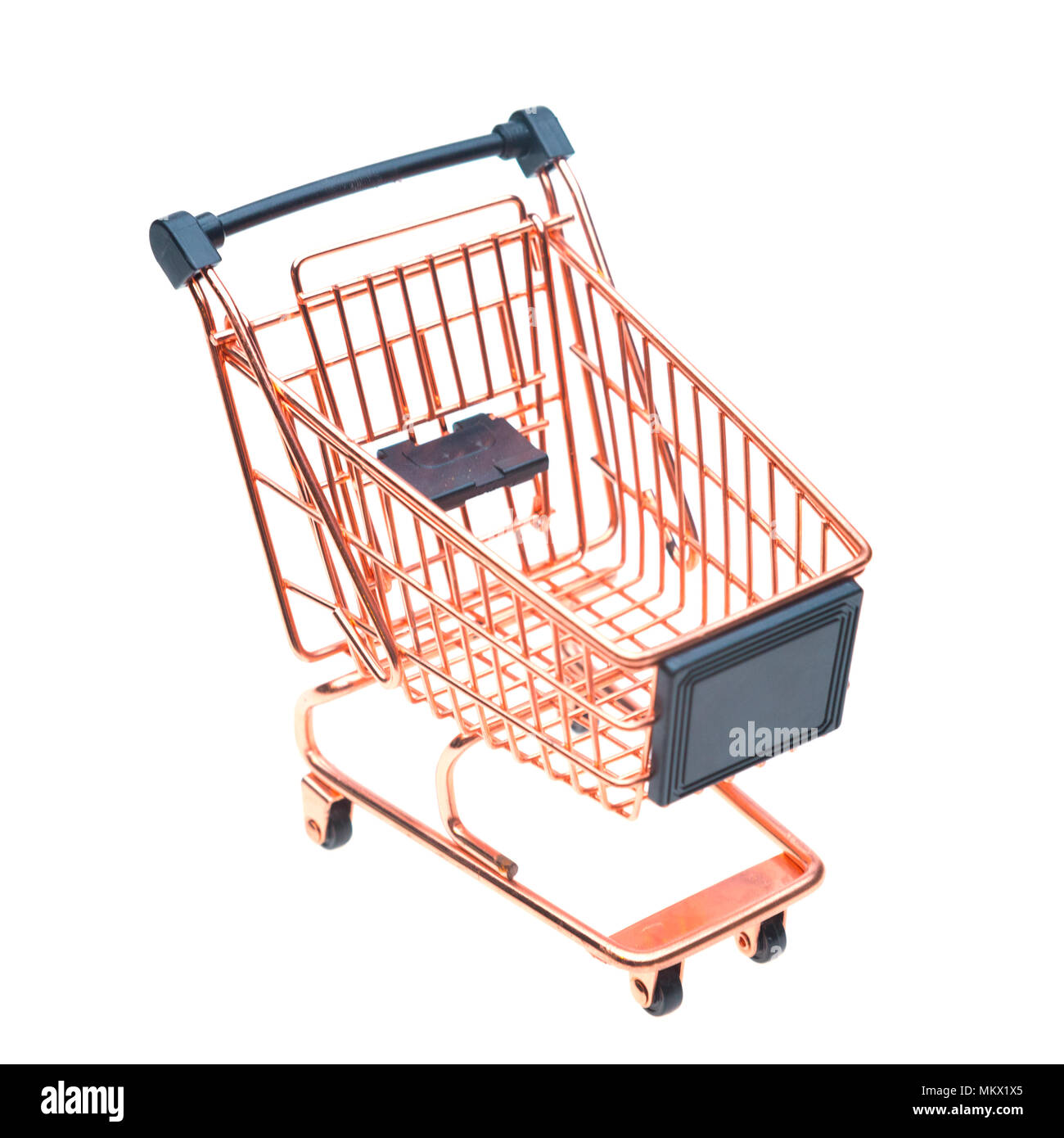 shopping cart isolated on white background Stock Photo - Alamy
