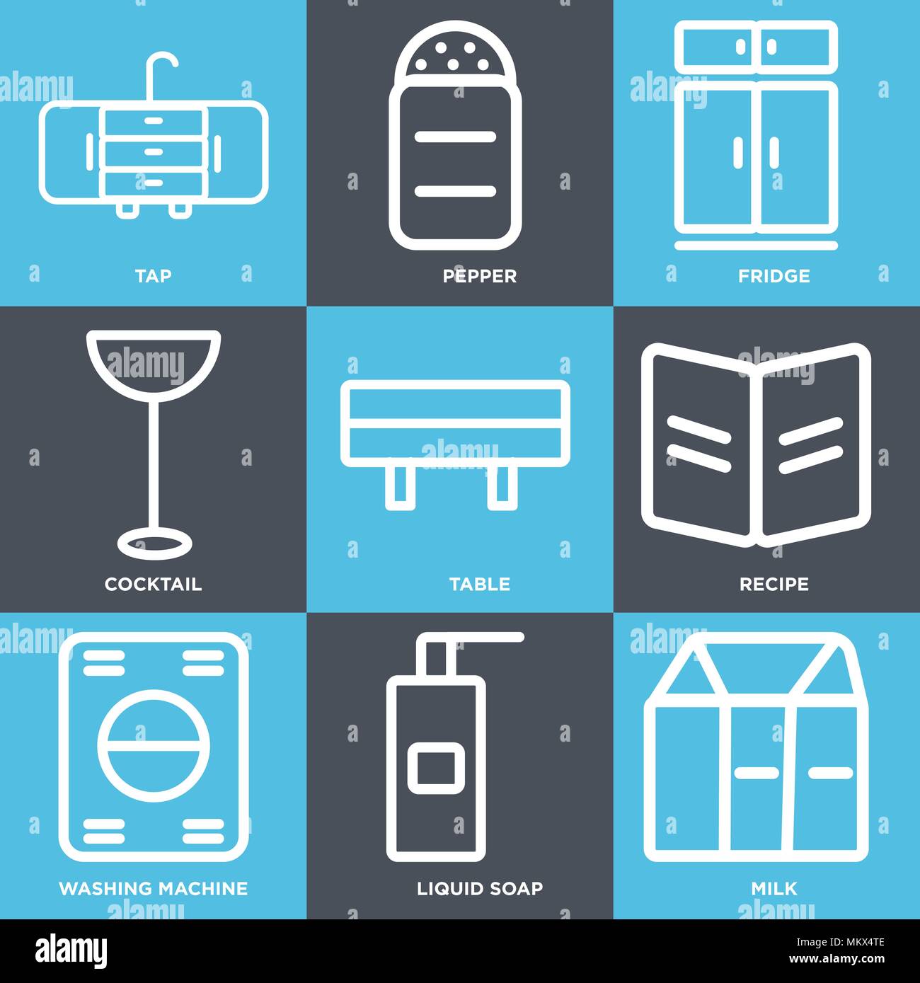 Refrigerator faucet Stock Vector Images - Alamy