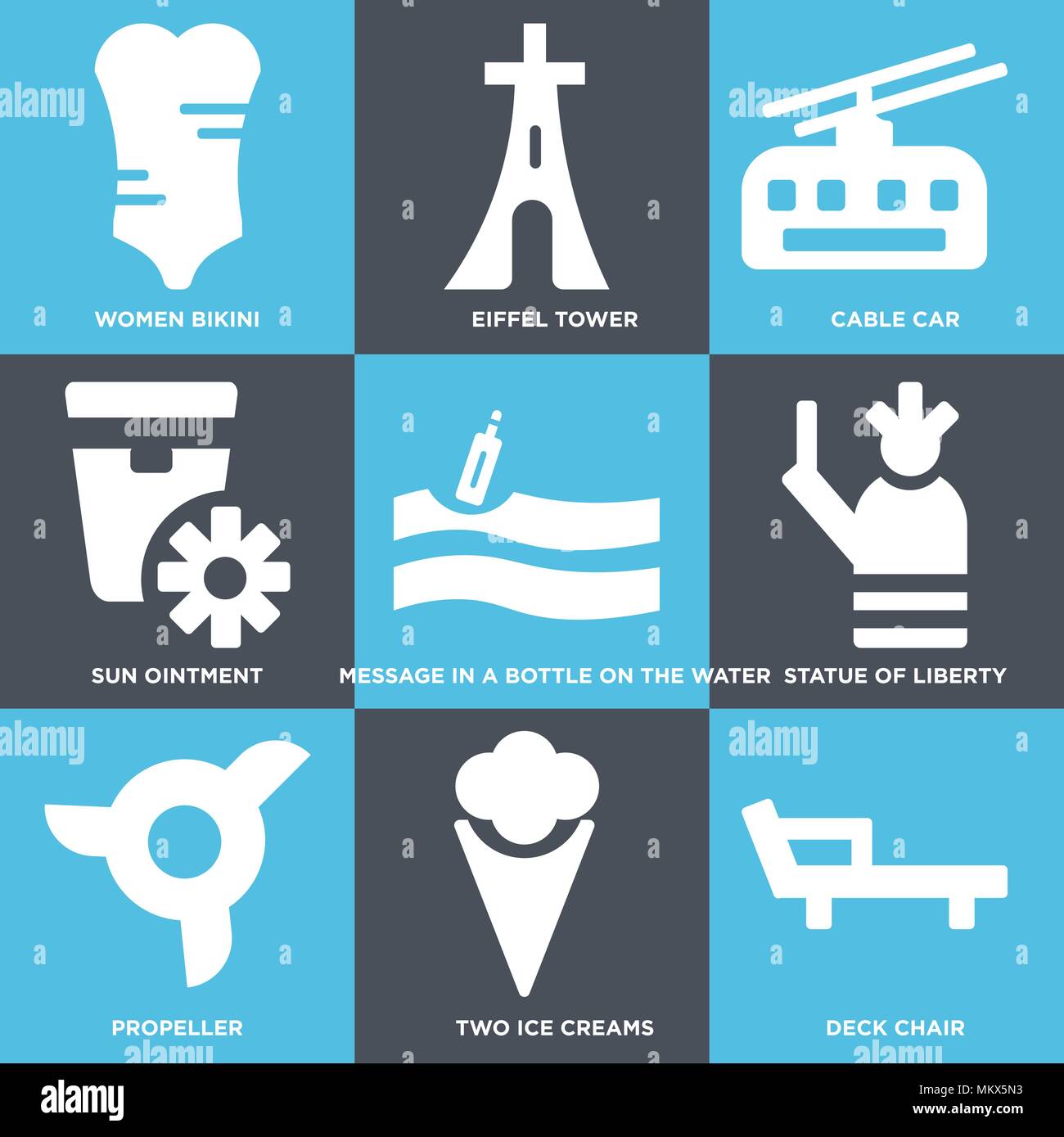 Woman on boat in water Stock Vector Images - Alamy