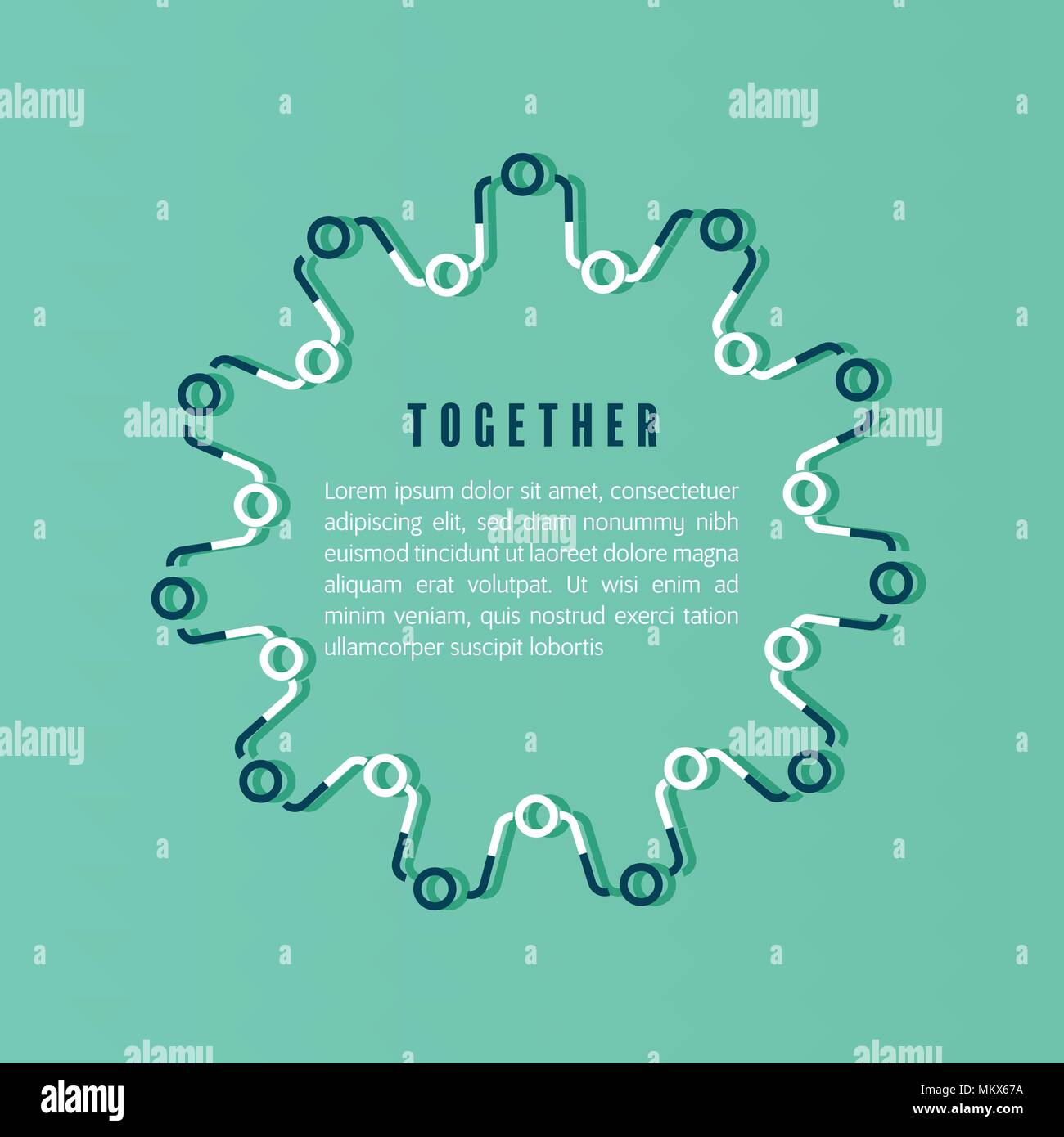 Together concept Stock Vector Images - Alamy