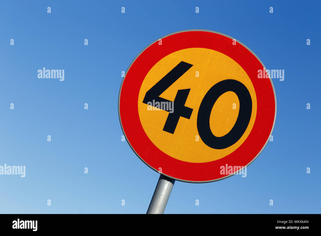 Speed limit 40 hi-res stock photography and images - Alamy