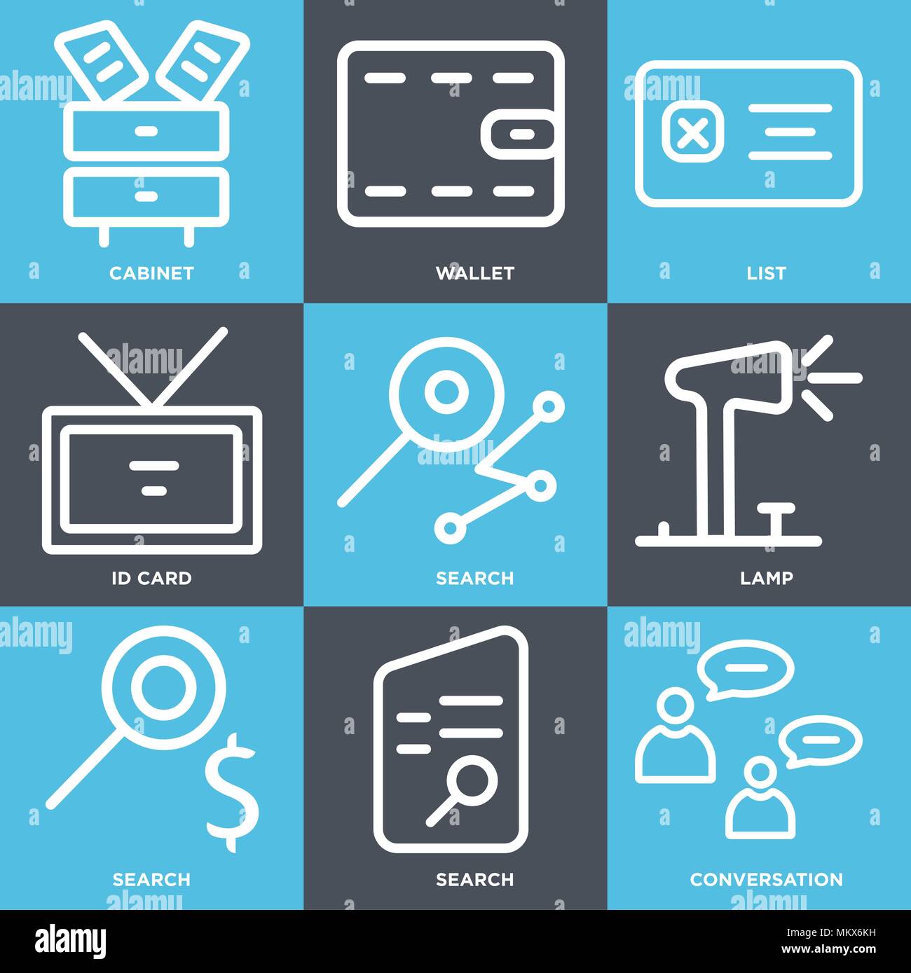 File cabinet lamp Stock Vector Images - Alamy