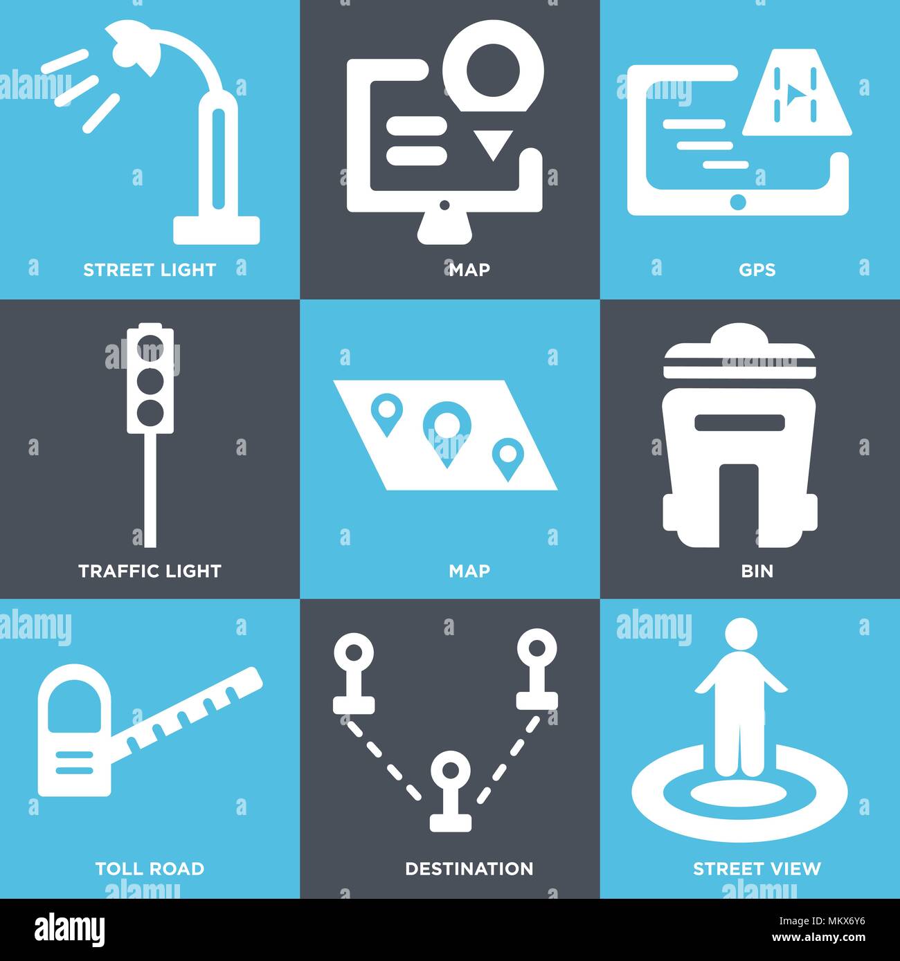 Toll traffic lights Stock Vector Images - Alamy