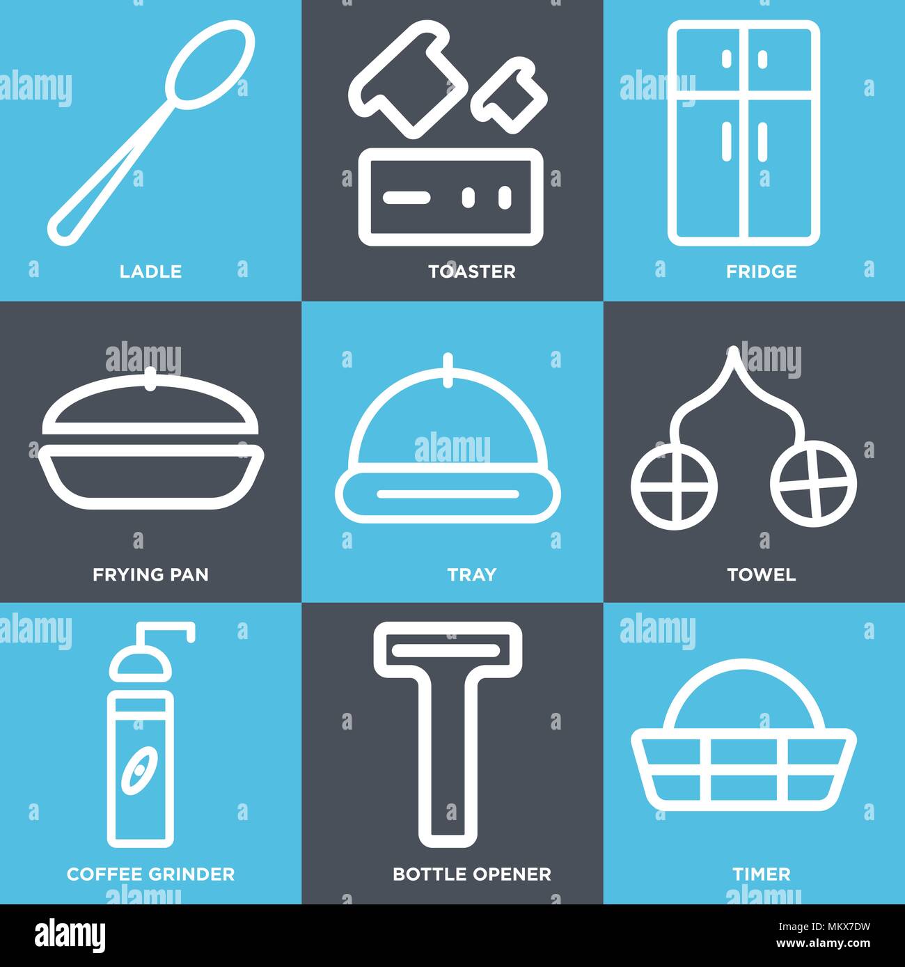 Pan and towel Stock Vector Images - Alamy