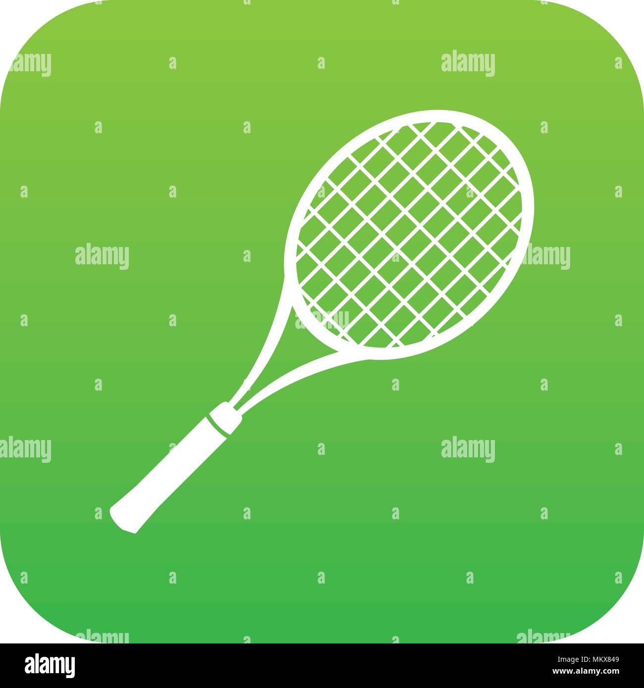 Tennis racket icon green vector Stock Vector Image & Art - Alamy