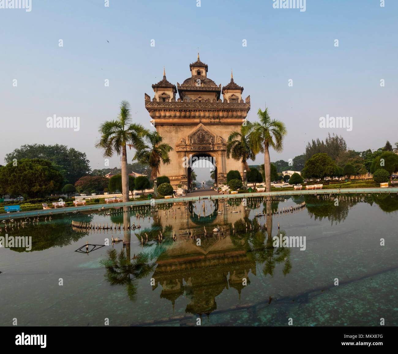 The Patuxay or Patuxai. Patuxai, literally meaning Victory Gate or Gate ...
