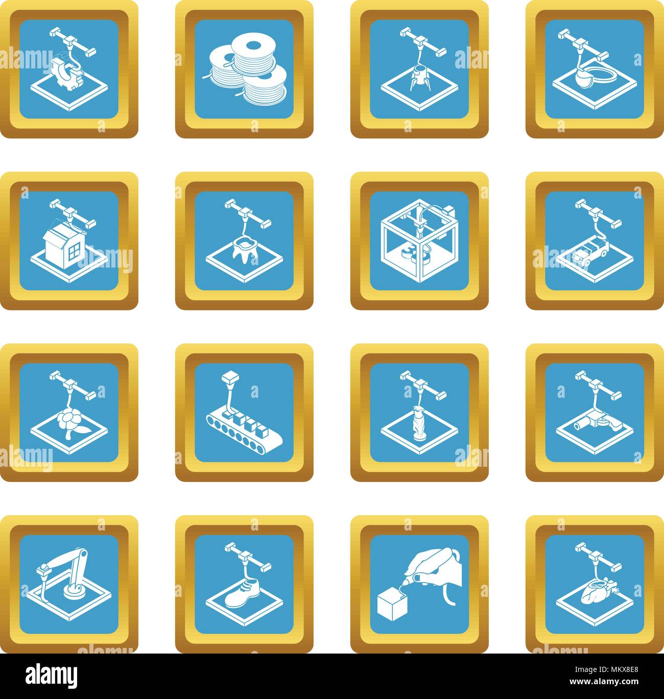 Machine gun production Stock Vector Images - Alamy