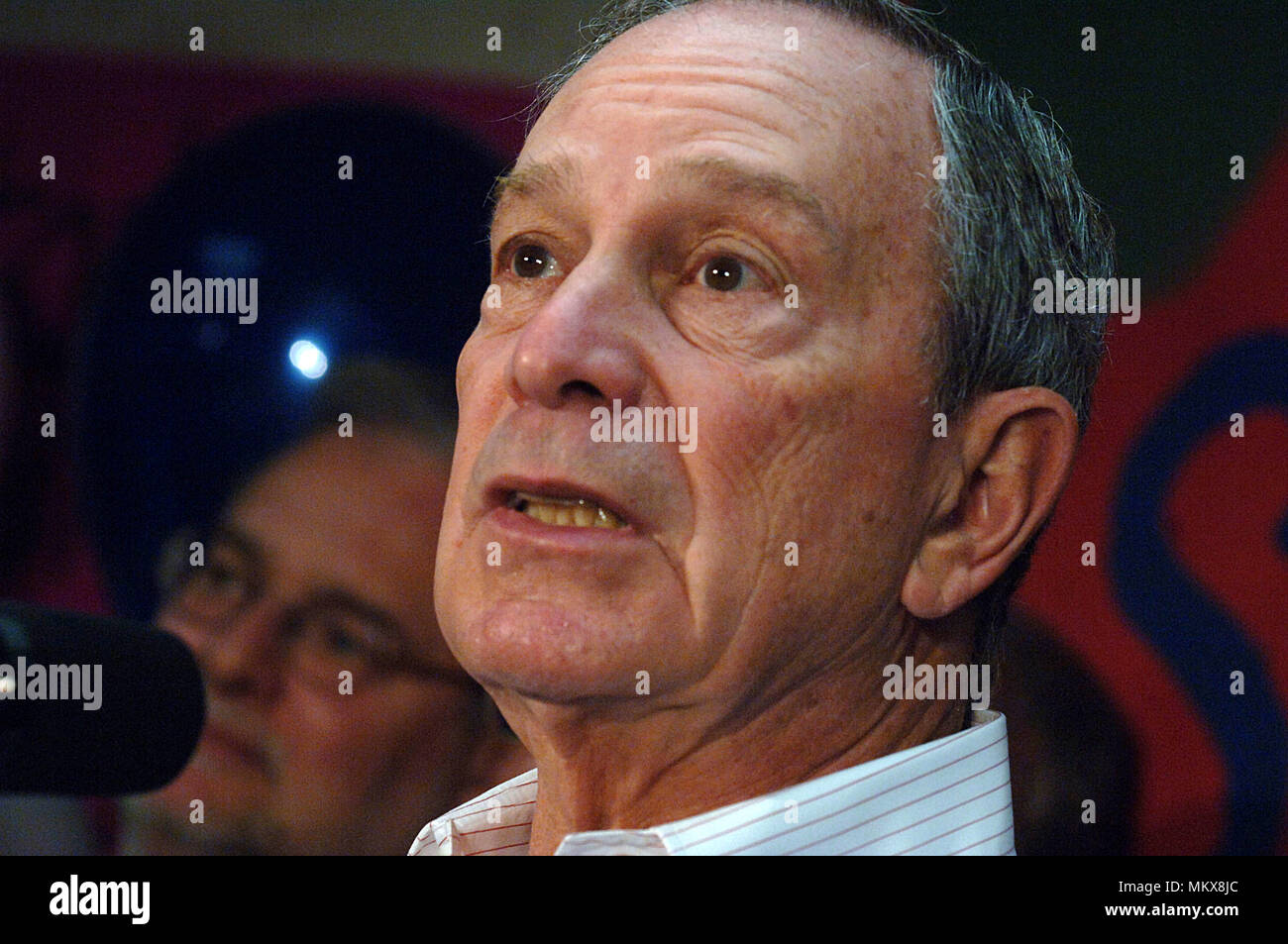 Mayor Michael Bloomberg at the opening of his Staten Island campaign ...