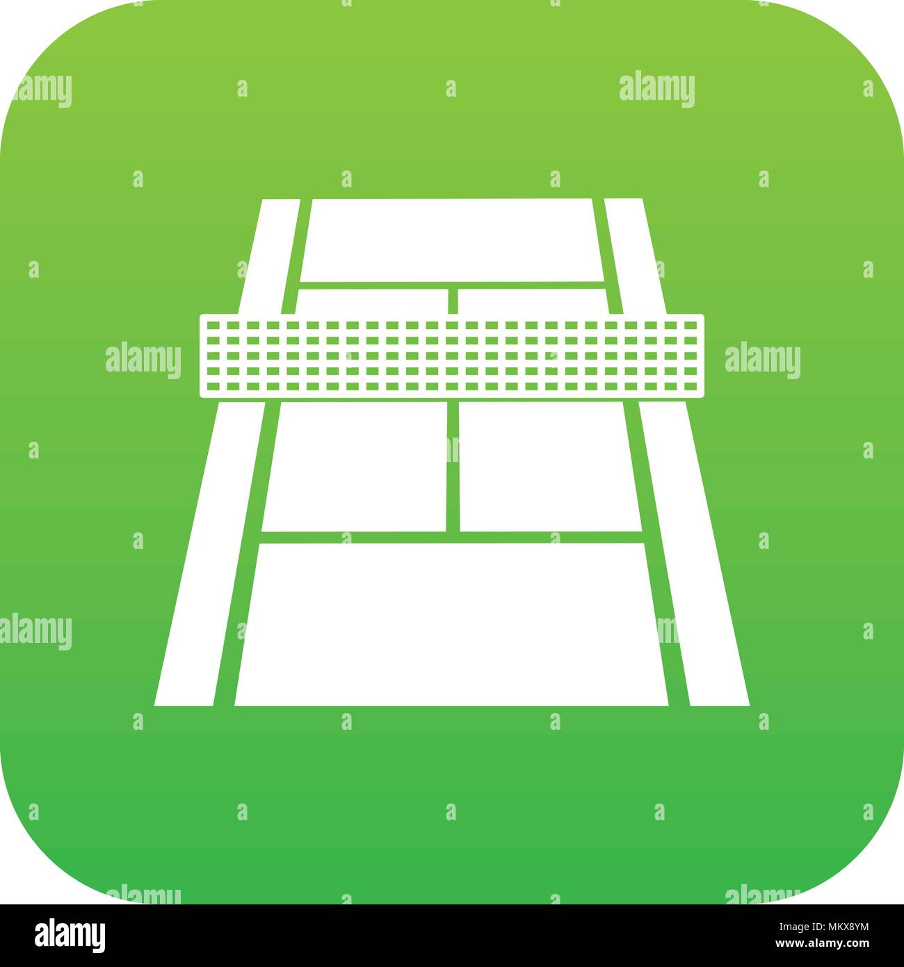 Tennis court icon green vector Stock Vector Image & Art - Alamy
