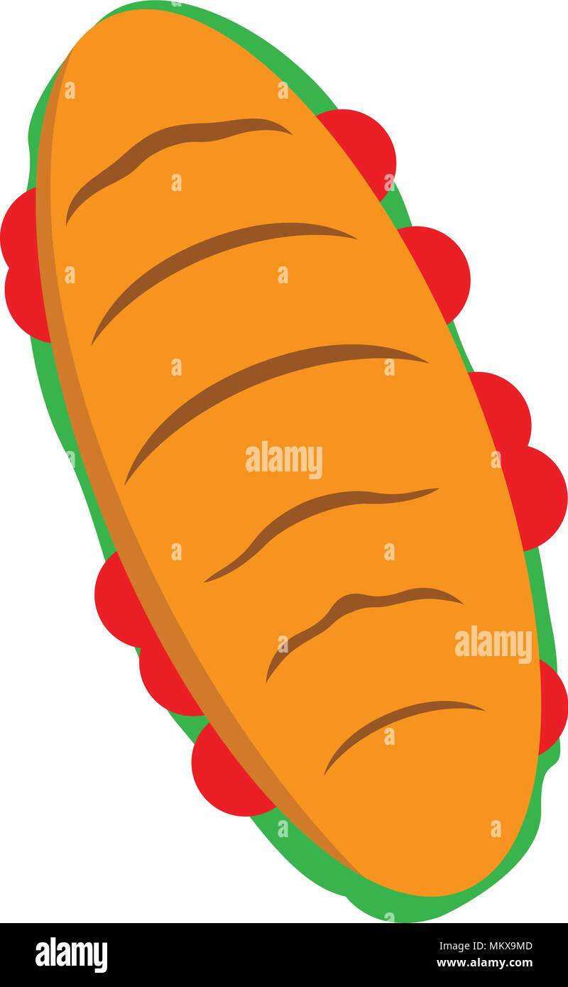 White bread bacon sandwich Stock Vector Images - Alamy