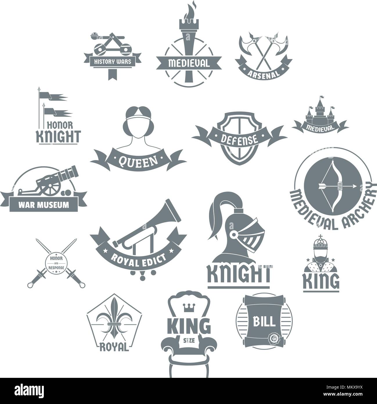 Medieval logo hi-res stock photography and images - Alamy