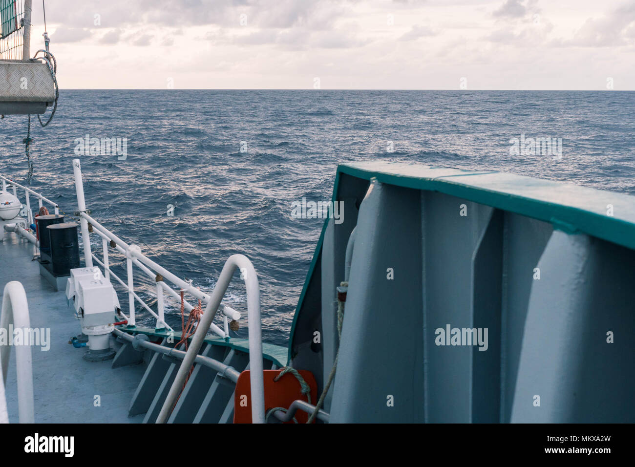 Sea or ocean landscape view from the ship deck Stock Photo - Alamy