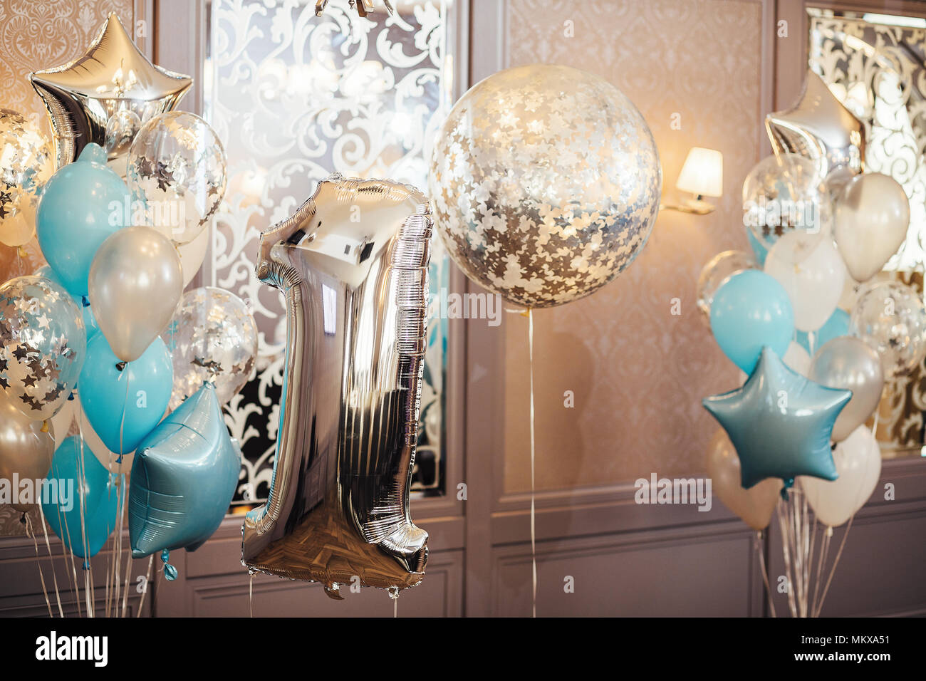 Inflatable balloons numbers hi-res stock photography and images - Alamy