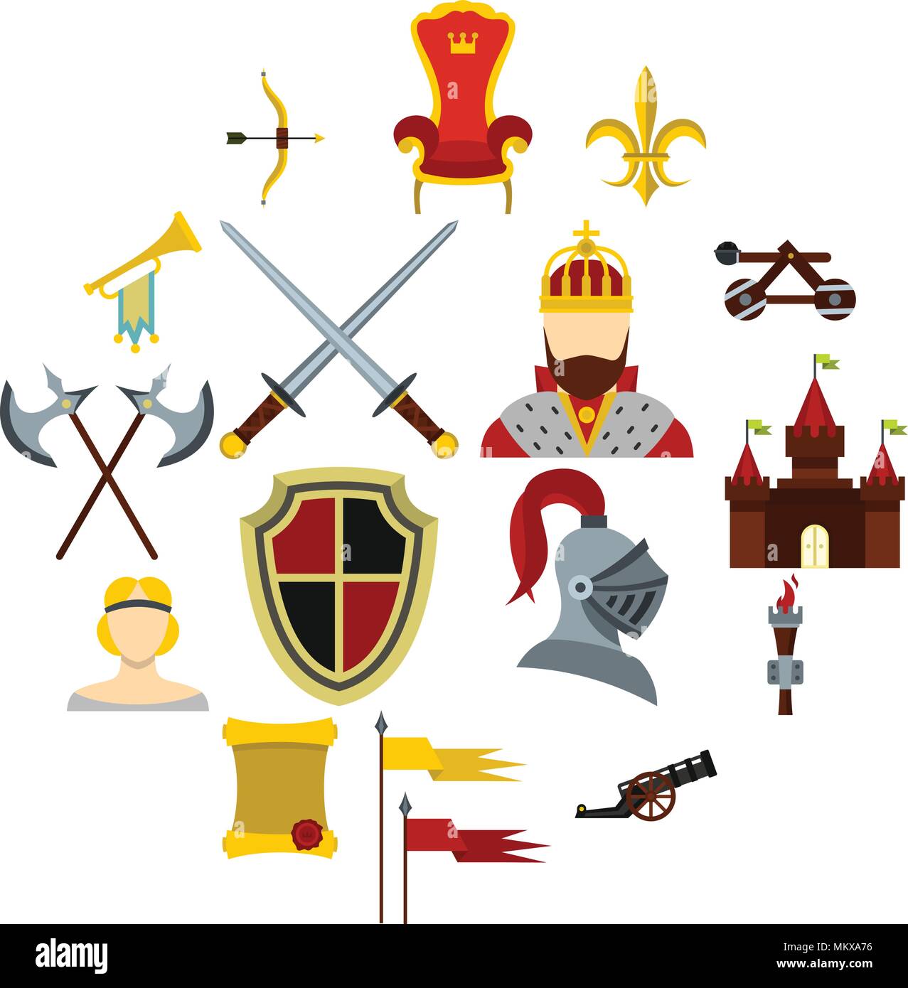 Knight icons set, flat style Stock Vector Image & Art - Alamy Knight icons set, flat style Stock Vector Image & Art - Alamy