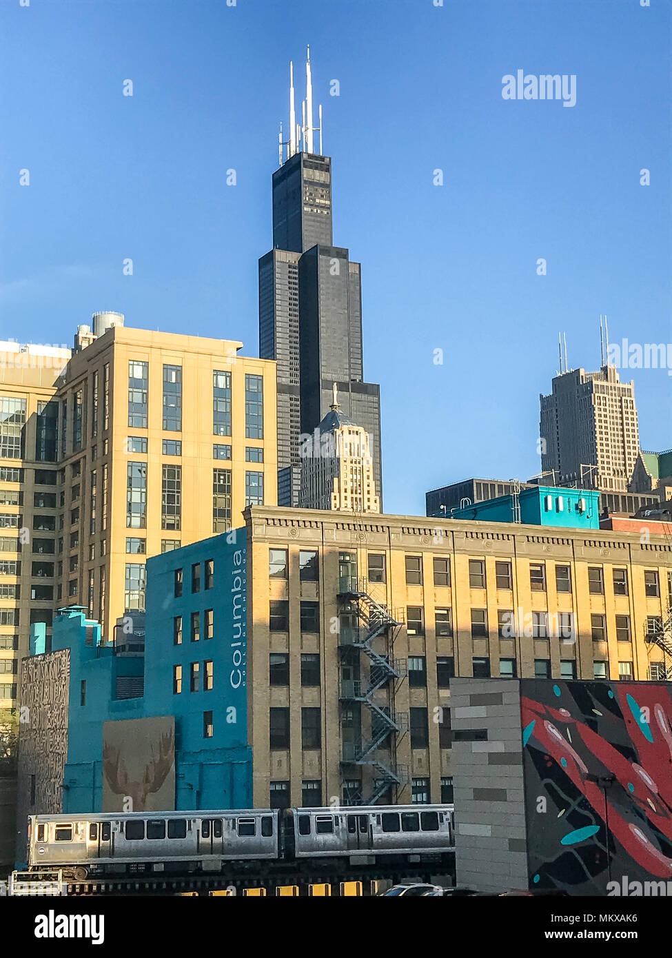 Stock Photo - Architectural Buildings and Skyscrapers , Chicago ...