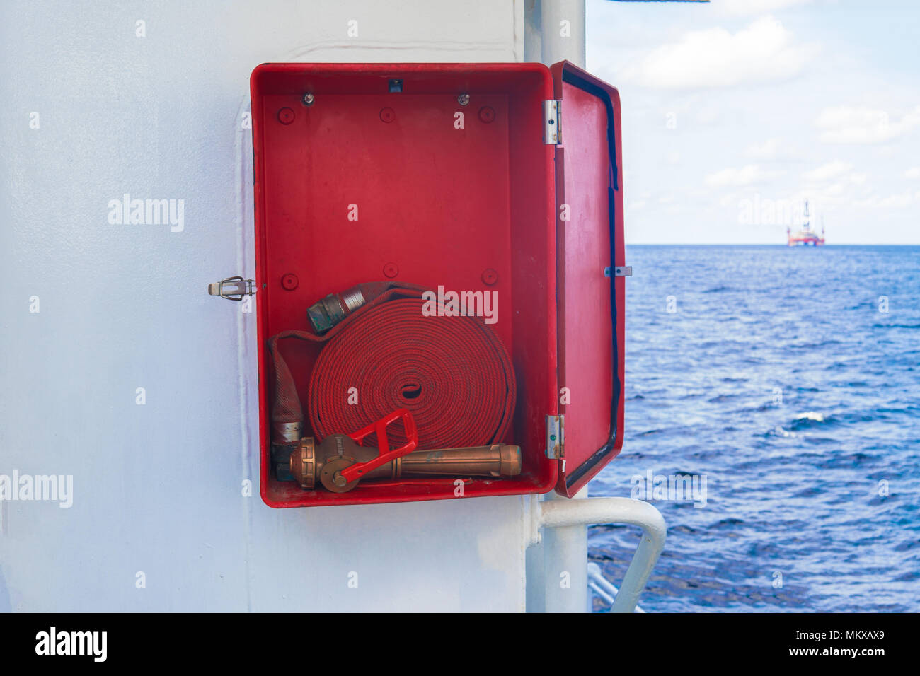 Sea marine fire protection hydrant in mediterranean sea Stock Photo - Alamy