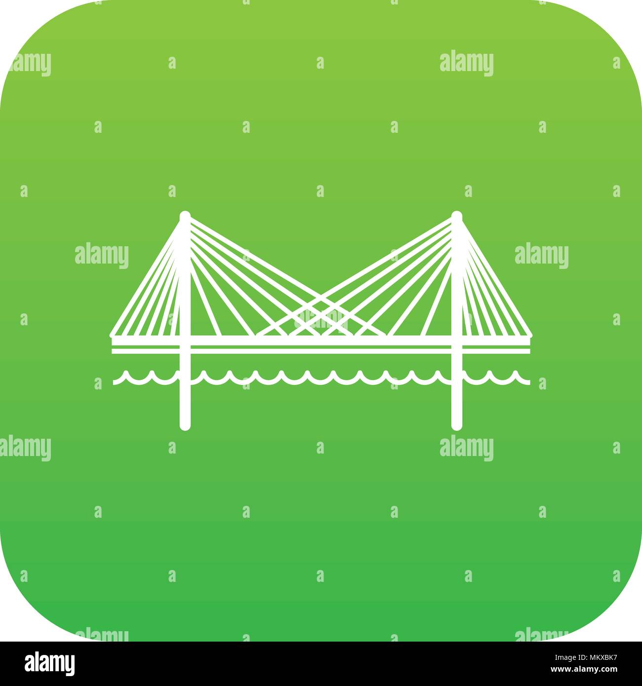 Bridge icon green vector Stock Vector Image & Art - Alamy